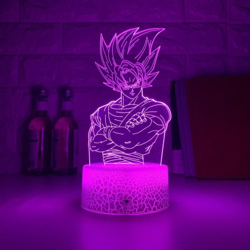 Lámpara LED 3D Goku - Dragon Ball